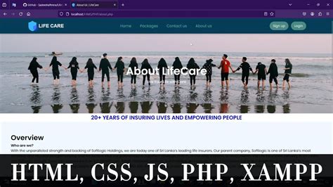 Php Project Health Insurance Management Web Application Crud Youtube