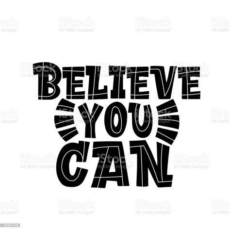 레터링은 흰색 배경에서 할 수 있다고 믿습니다 그래픽 디자인 라이프 스타일 레터링 카페 장식 및 상점 광고를위한 필기 레터링 디자인 요소 개념에 대한 스톡 벡터 아트 및