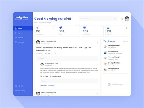 Q And A Dashboard Ux Ui Design Figma By Muhammad Abu Huraira On Dribbble