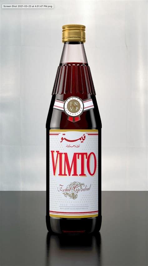 Vimto Bottle Of 3d Model Cgtrader