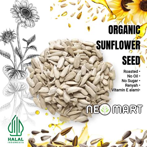 Jual Kuaci Pangggang Asin Sunflower Asin Lightly Salted Roasted