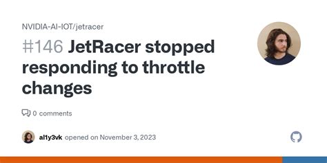 JetRacer Stopped Responding To Throttle Changes Issue 146 NVIDIA