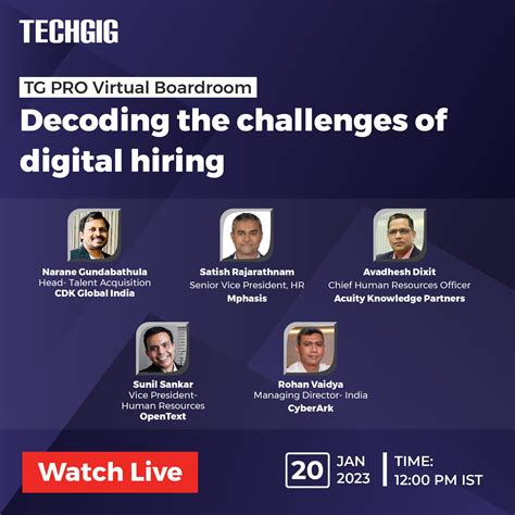 Techgig 1 Hour To Go Want To Decode The Challenges Of Digital Hiring