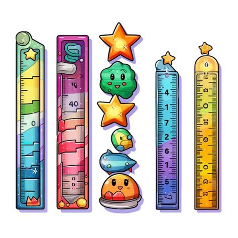 Premium Photo A Close Up Of A Ruler With Different Shapes And Sizes