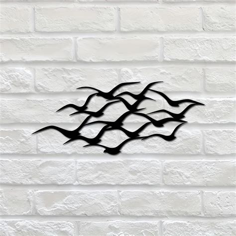 1pc Metal Flying Birds Art Wall Decor Steel Birds Metal Wall Decor