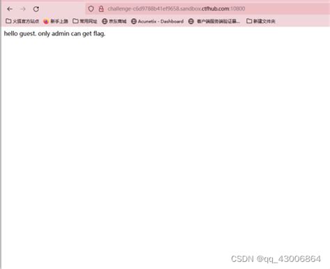 ctfhub技能书解题笔记 cookie ctf user agent 身份为admin才可访问的 csdn博客