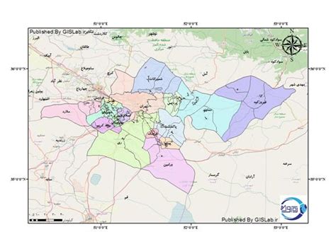 تقسیمات جغرافیایی استان تهران