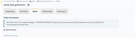 Add The Provider Endpoints We Are Using In The Tables On Hasura · Issue