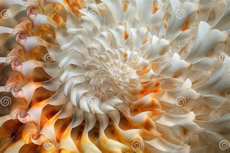 Fibonacci Sequence Fractal Design Digital Lighting Illustration Of