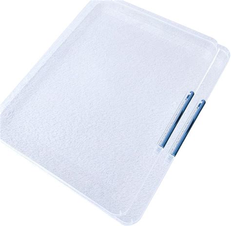 Amazon A4 書類収納クリアファイルケース スケルトン プラケース 2個セット 日本製 ネイビー 315cm 25cm 25cm