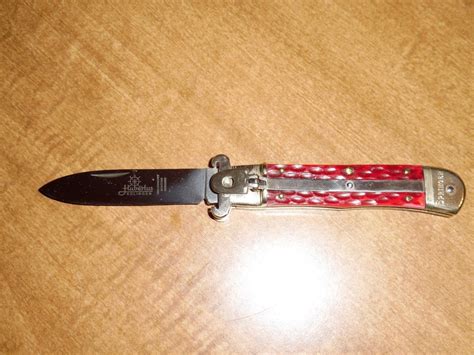 German Shell Shot Puller Vintage Stiletto Assisted Pocket Knife