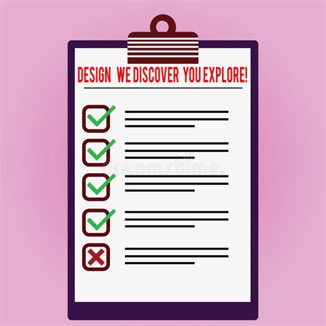 Text Sign Showing Design We Discover You Explore Conceptual Photo