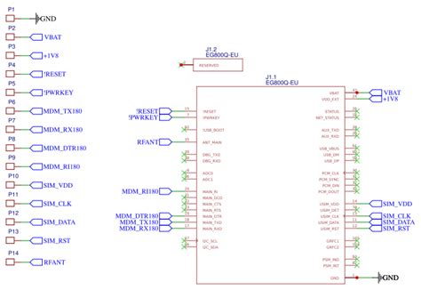 Sch Module EG800Q Resources EasyEDA