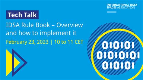 Idsa Tech Talk Idsa Rule Book Overview And How To Implement It