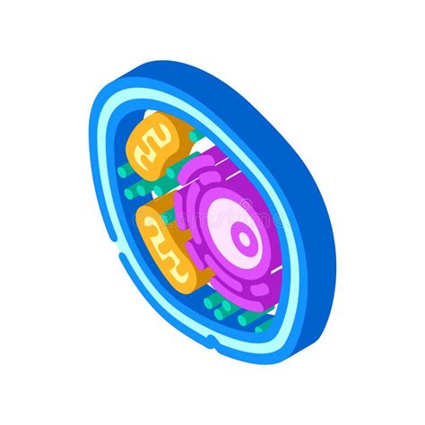 Cells Genetic Engineering Isometric Icon Vector Illustration Stock