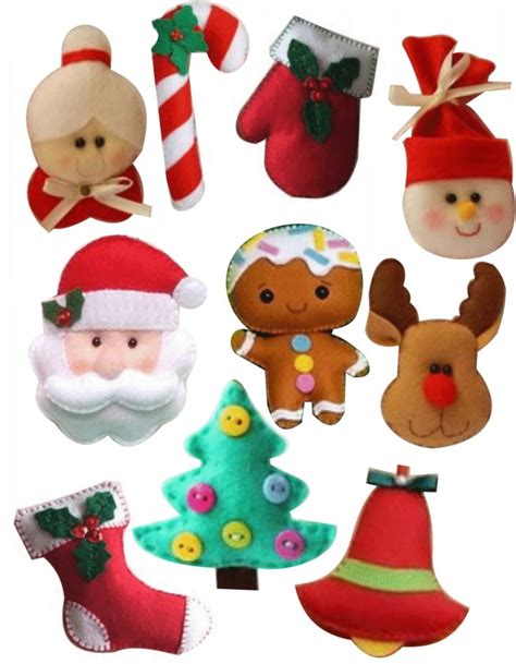Enfeites De Natal Em Feltro No Elo7 3ps 10f23ed
