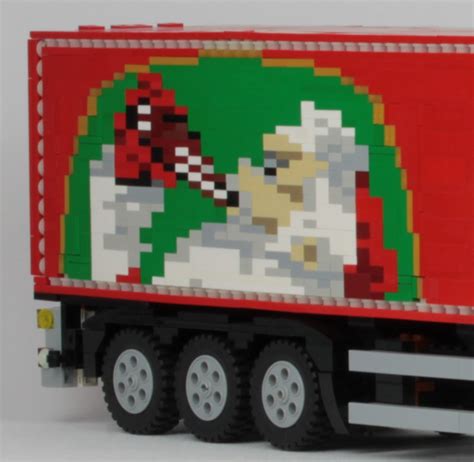 Lego Xmas Moc Coca Cola Truck Zusammengebaut