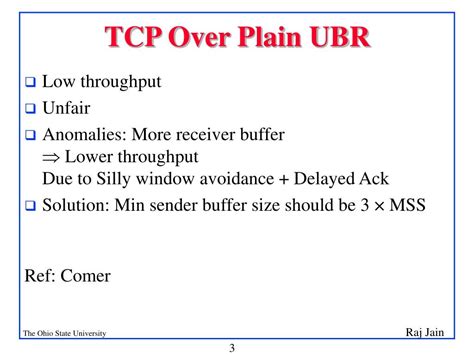 ppt improving the performance of tcp ip over atm ubr service