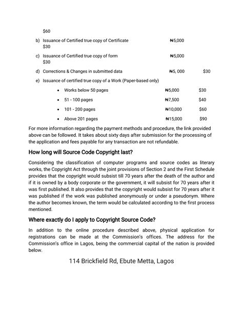 How To Copyright Source Code In Nigeria Pdf
