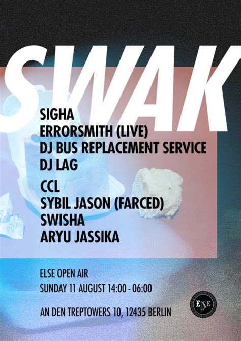 Swak With Sigha Errorsmith Dj Lag Dj Bus Replacement Service At Else