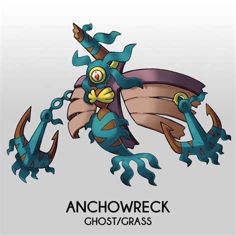 Anchowreck Ghostgrass The Shipwreck Pokemon Fake Dhelmise Evolution