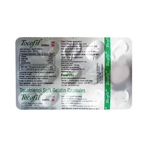 Shop Tocotrienol Soft Gelatin Capsules 15s Onlinedrugcarts