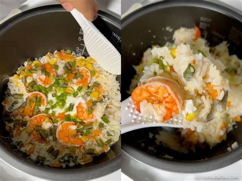 Rice Cooker Garlic Shrimp Fried Rice Nomadette
