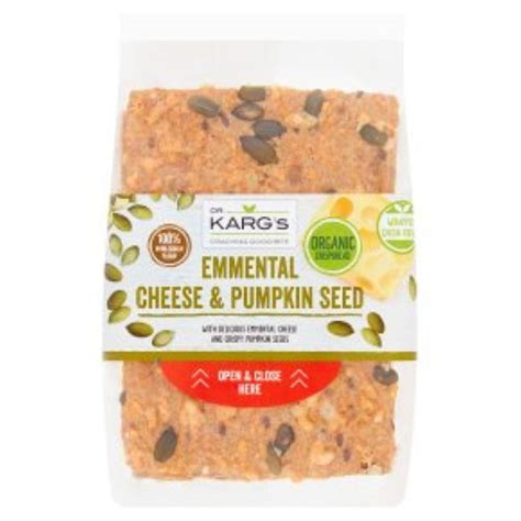 Organic Emmental Cheese And Pumpkin Seed Crispbread 200g Welzo Welzo