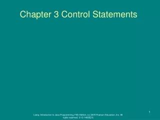 Ppt Chapter Control Statements Powerpoint Presentation Free