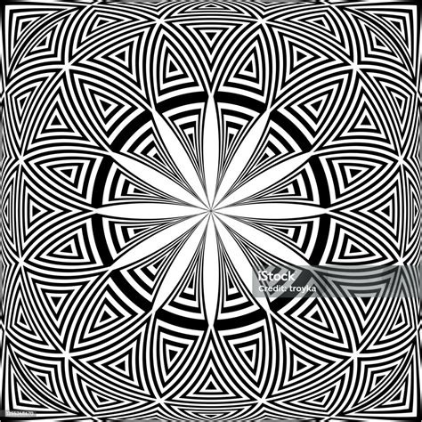 정사각형 모양의 추상 장식 3d 원 패턴 3차원 형태에 대한 스톡 벡터 아트 및 기타 이미지 3차원 형태 검은색 곡선 Istock