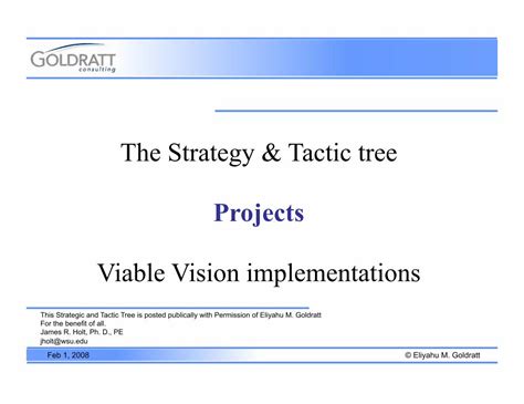 Pdf The Strategy And Tactic Tree Washington State ~engrmgmt Holt Em534 Sandt