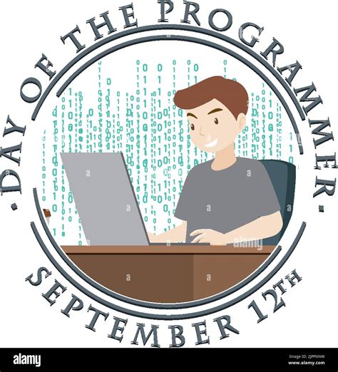 The Day Of The Programmer Poster Illustration Stock Vector Image Art