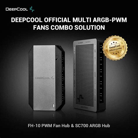 DeepCool SC700 ARGB Hub 12-Port 5v-3pin Aura SYNC Addressable RGB Hub ...