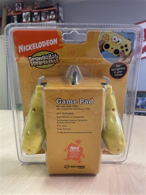 Nickelodeon Spongebob Squarepants Ps2 Game Pad Controller Brand New