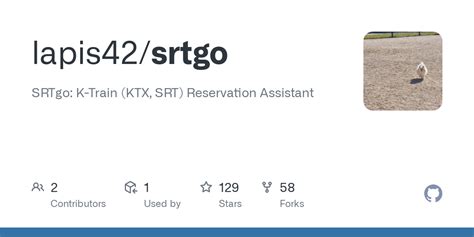 Github Lapis Srtgo Srtgo K Train Ktx Srt Reservation Assistant