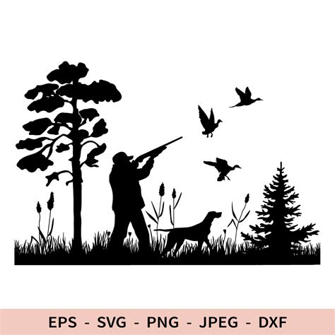 Duck Hunting Svg Hunter Dxf File For Cricut Hunting Forest P Inspire