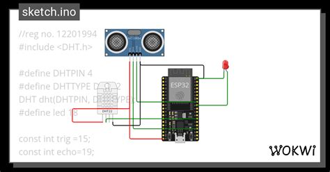 Dht22 Ultra Wokwi Esp32 Stm32 Arduino Simulator