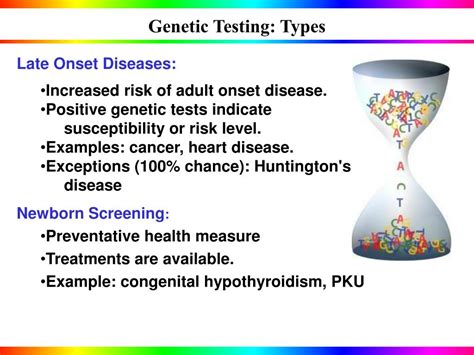 Types Of Genetic Testing
