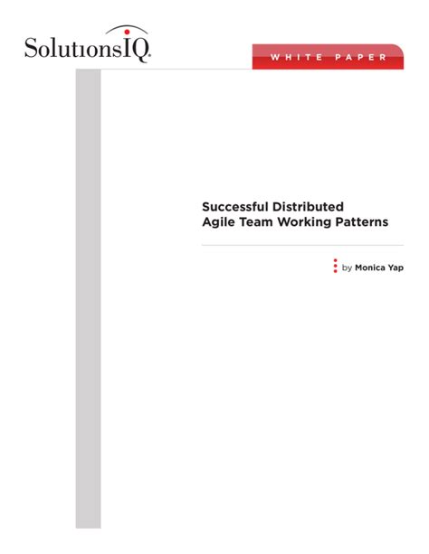 successful distributed agile team working patterns