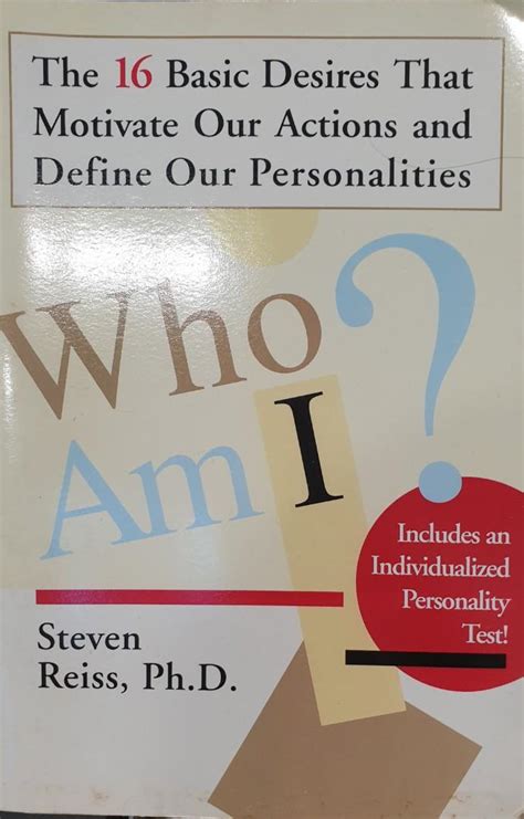 Who Am I By Steven Reiss Ph D Hobbies And Toys Books And Magazines
