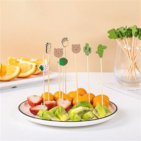 Creative Bamboo Skewer Disposable Dessert Stick