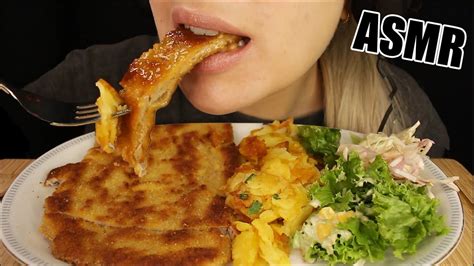 Asmr Crispy Cutlet Chicken Katsu Gravy Potato Fries Mukbang Eating Sounds No Talking 먹방 Kasmia