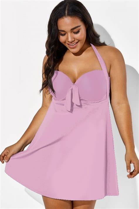 Halter Swimdress Meetcurve