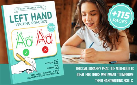 Left Hand Writing Practice Writing Practice Book Handwriting