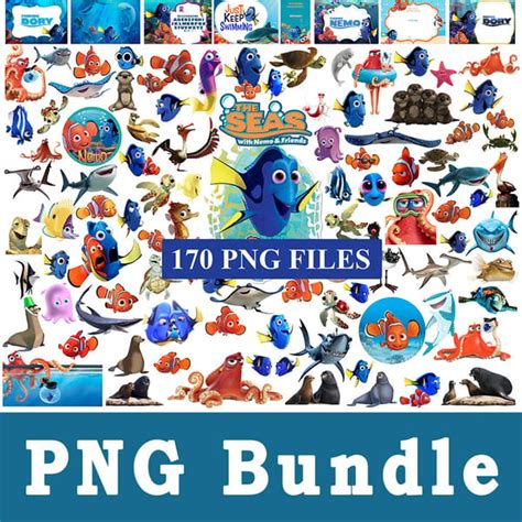 Nemo Dory Png Nemo Dory Bundle Png Cliparts Printable Inspire Uplift