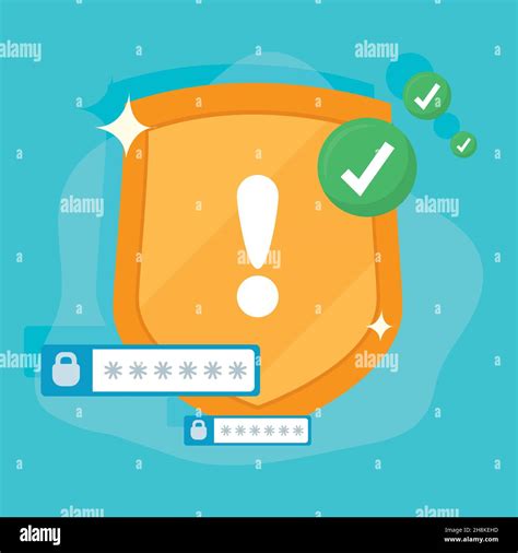 Secure Password Design With Items Stock Vector Image And Art Alamy