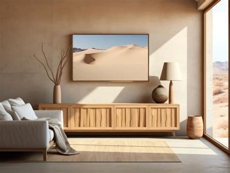 Premium AI Image Desert Elegance AIGenerated Mockup Of Minimalist