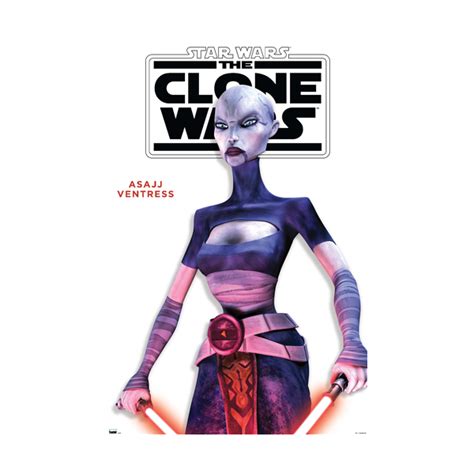 Trends Star Wars The Clone Wars Asajj Ventress Feature Series Poster