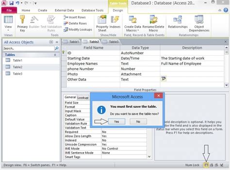 How To Create Access Database