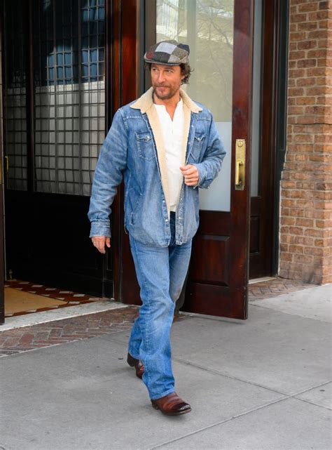 Matthew Mcconaughey Rocked A Denim Outfit In Nyc